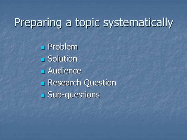Writing a Research Question.ppt | Educational Assessment | Education