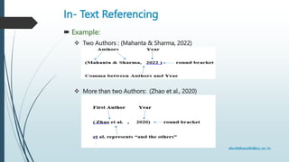 Writing A Research Report Part-2 Referencing.pptx