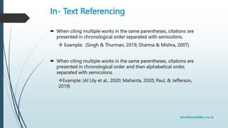 Writing A Research Report Part-2 Referencing.pptx
