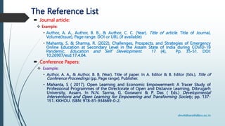Writing A Research Report Part-2 Referencing.pptx