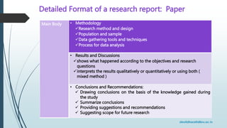 Writing A Research Report , Part 1.pptx