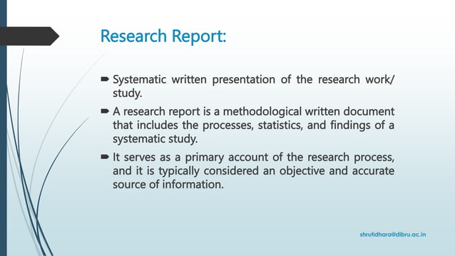 Writing A Research Report , Part 1.pptx