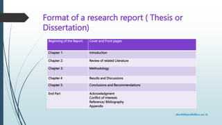 Writing A Research Report , Part 1.pptx