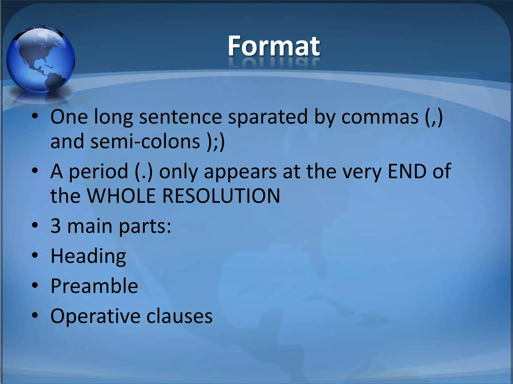 Writing a Resolution | PPTX