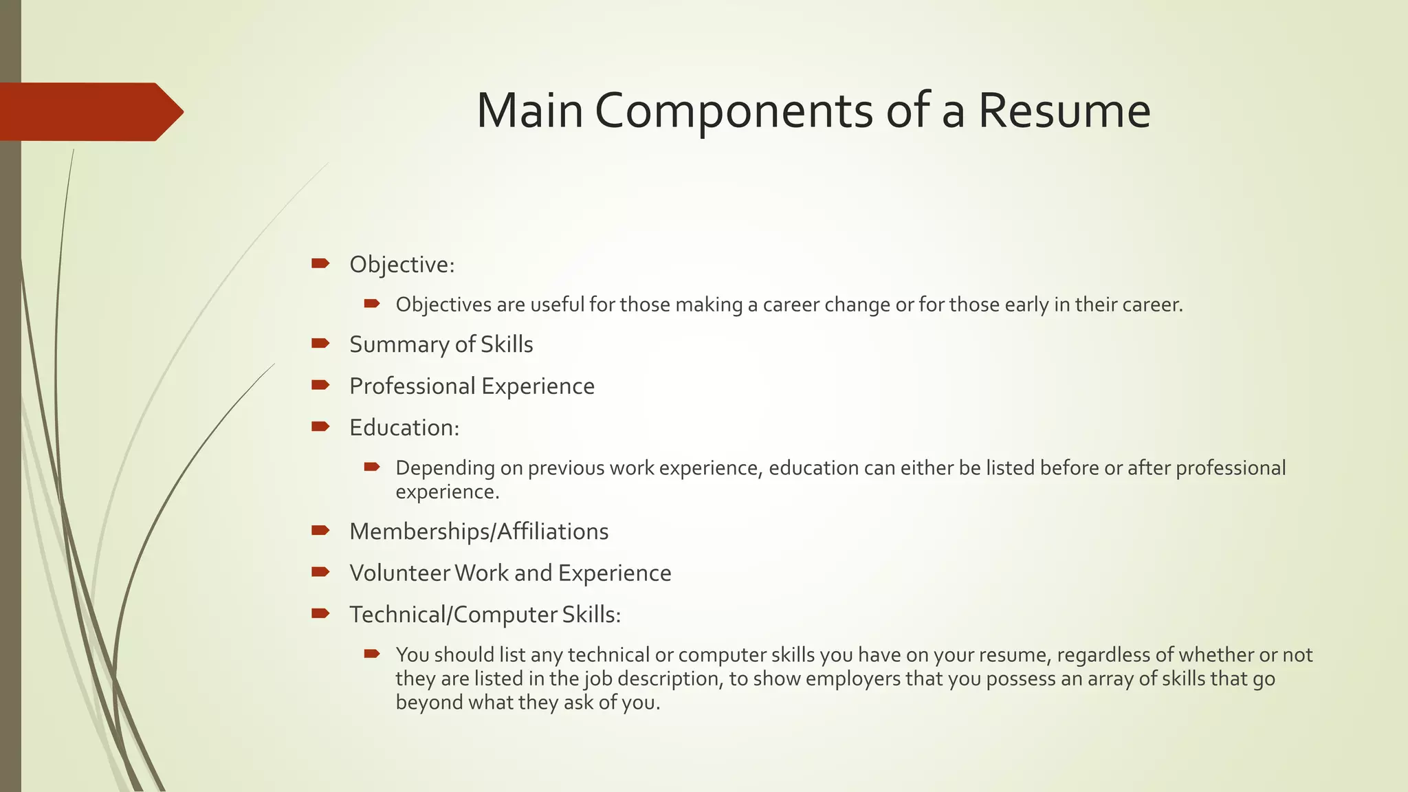 Writing a Resume | PPTX