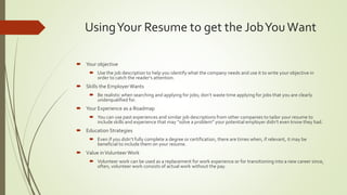 Writing a Resume | PPTX