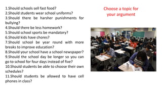 Writing argumentative essay | PPSX