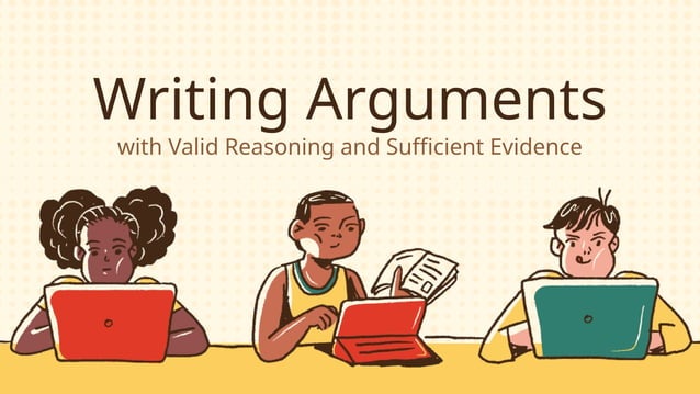 Writing Arguments English Educational Presentation in Brown and Yellow ...