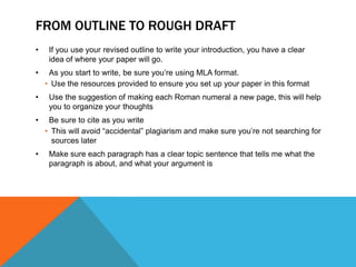 Writing a rough draft | PPTX
