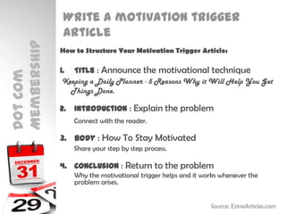 Writing articles the easy way | PPSX