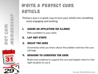 Writing articles the easy way | PPSX