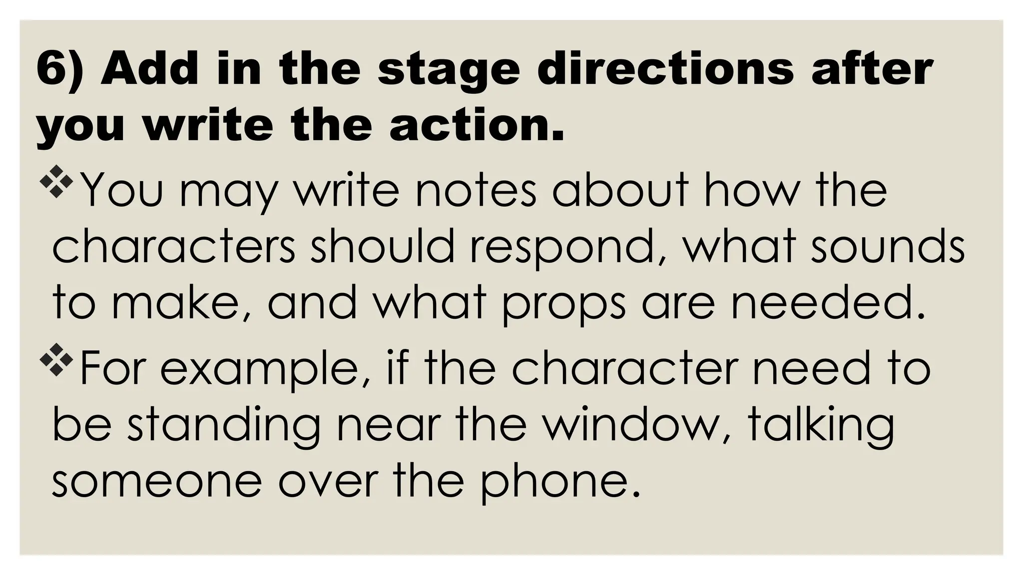 Writing a scene for one-act play creative writing.pptx