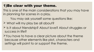 Writing a scene for one-act play creative writing.pptx