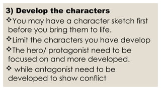 Writing a scene for one-act play creative writing.pptx