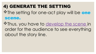 Writing a scene for one-act play creative writing.pptx