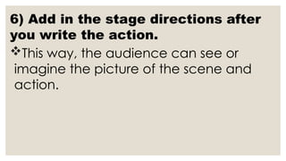 Writing a scene for one-act play creative writing.pptx