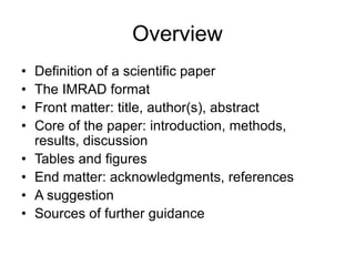 WritingAScientificPaper.ppt