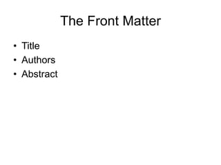 WritingAScientificPaper.ppt