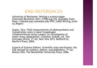 Writing A Scientific Paper In CSE | PDF