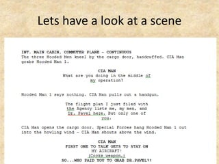 Writing a film script (introduction to the basics) | PPTX