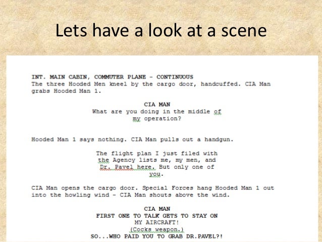 Writing a film script (introduction to the basics)