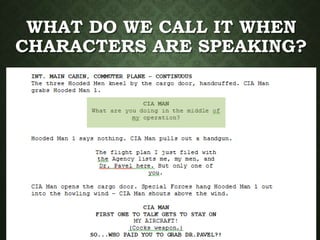 Writing screenplays - an introduction | PPTX