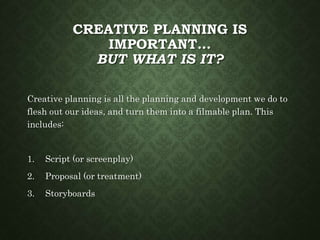 Writing screenplays - an introduction | PPTX