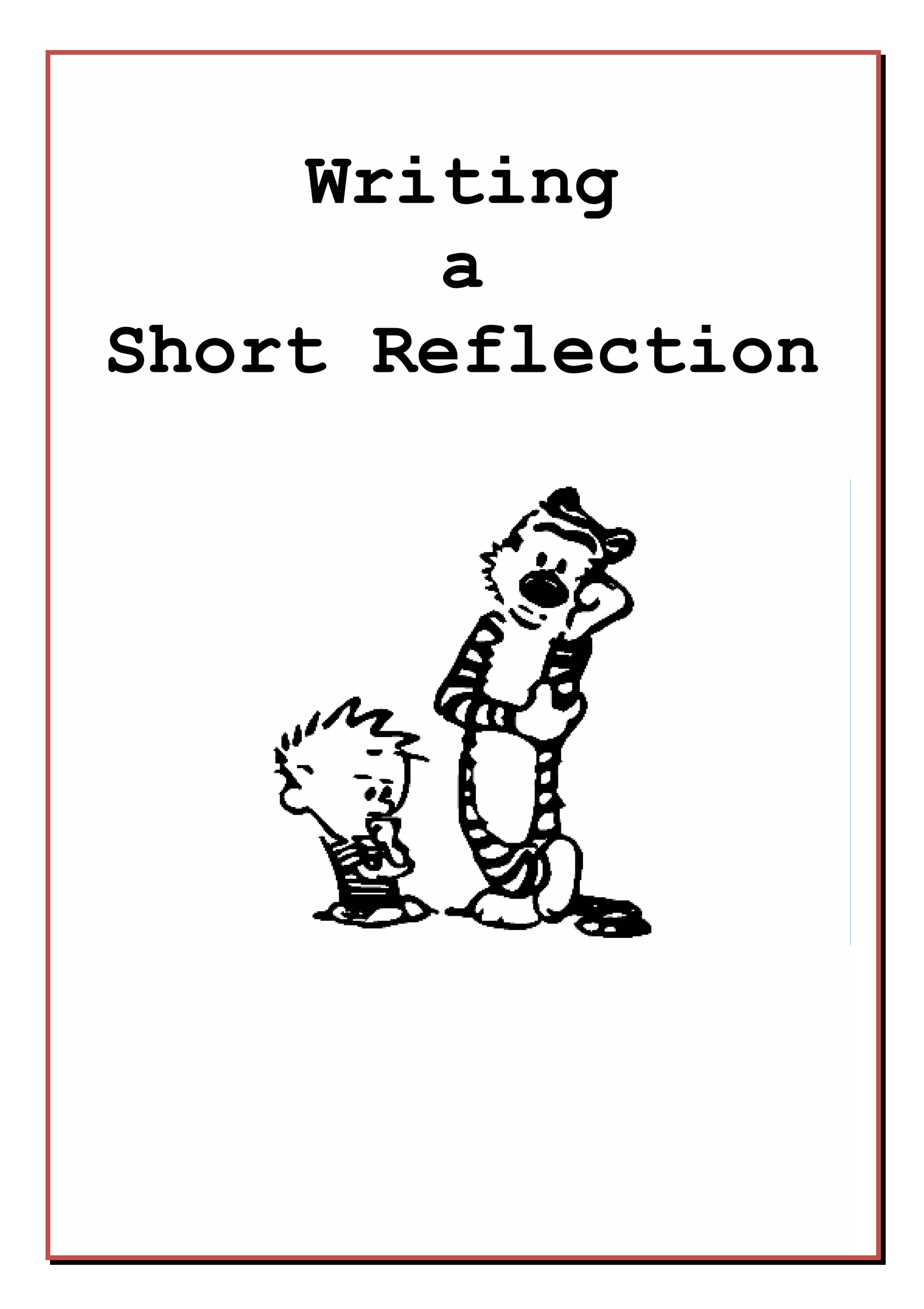 Writing a Short Reflection | DOCX