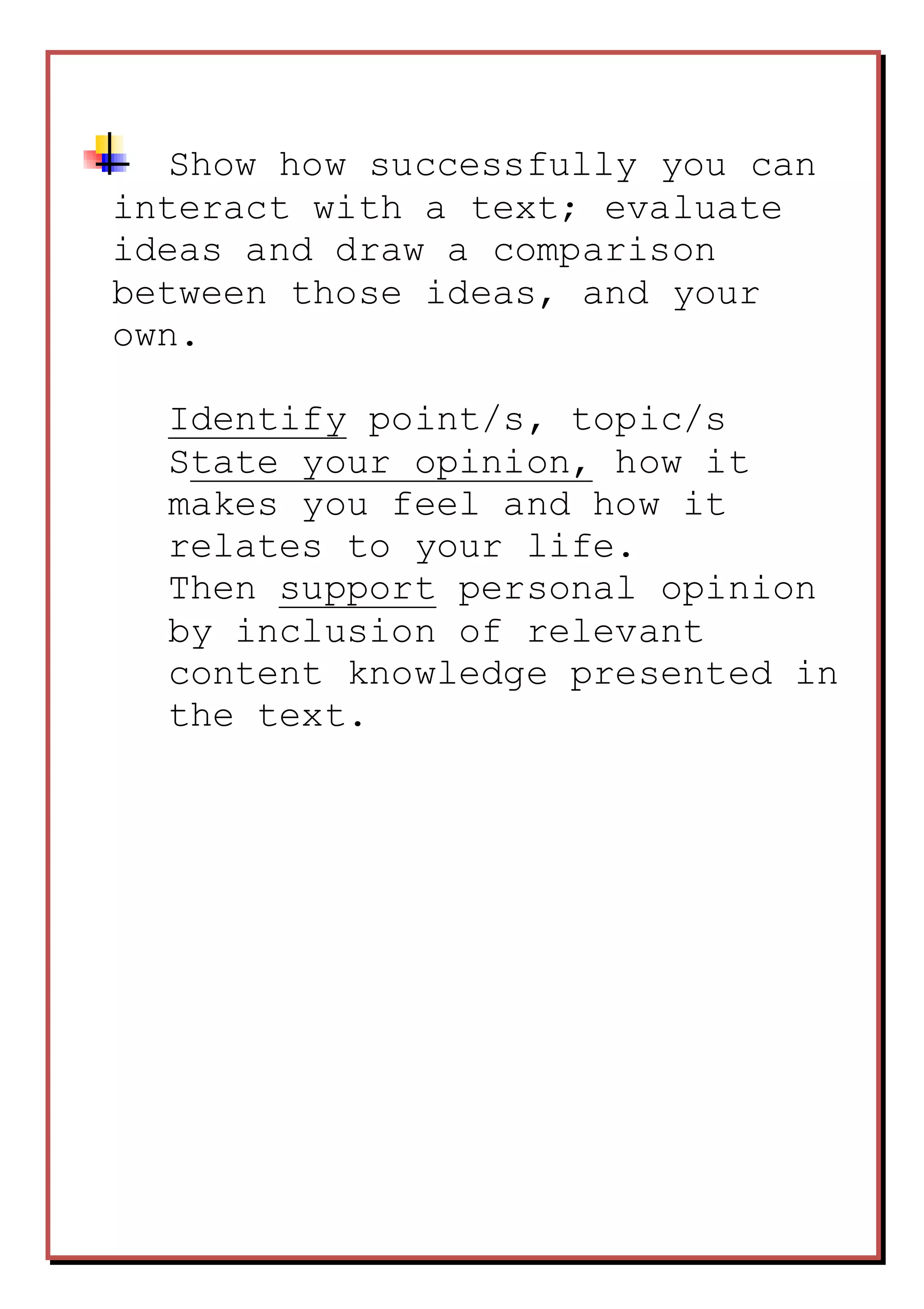 Writing a Short Reflection | DOCX