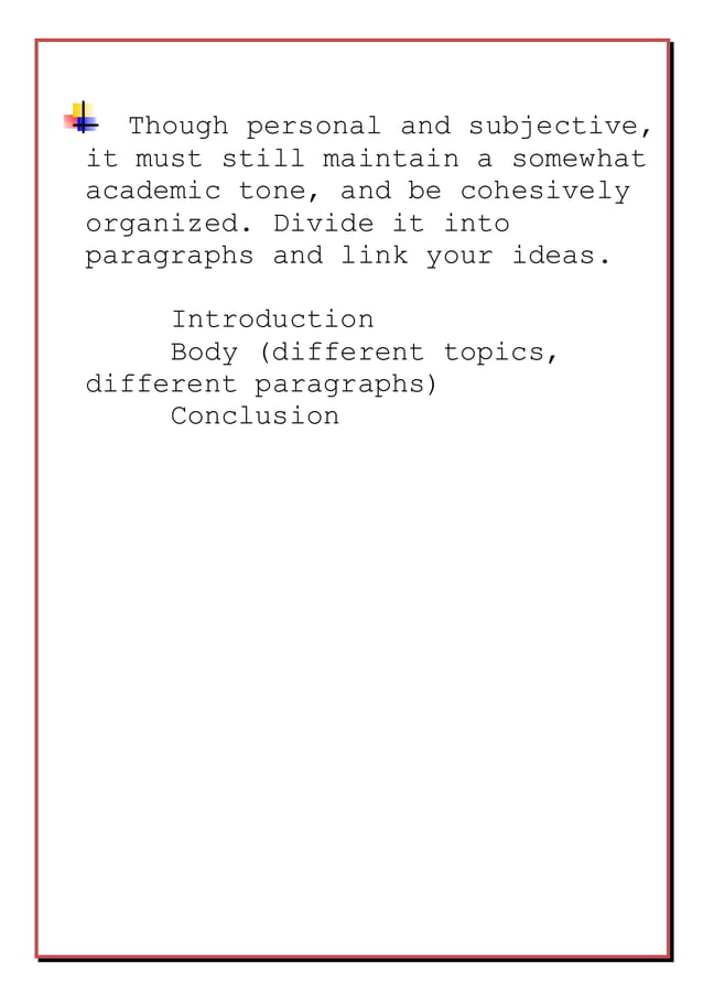 Writing a Short Reflection | PDF