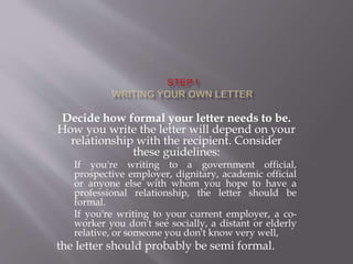 Writing a simple letter | PPTX