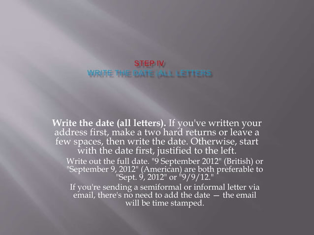 Writing a simple letter | PPTX
