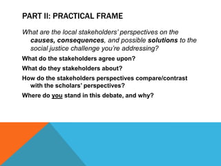 Writing a social justice action plan | PPTX