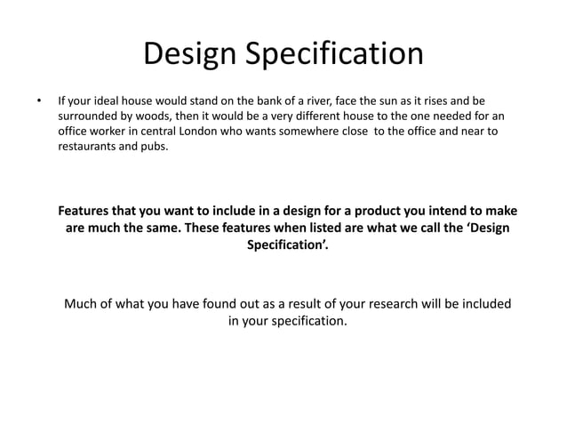 Writing a specification | PPTX