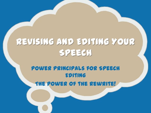 Writing a speech | PPTX