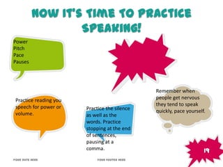 Writing a speech | PPTX