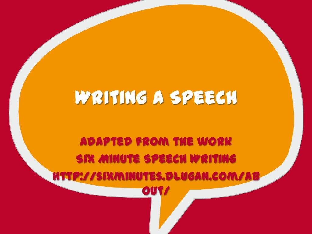 writing-a-speech
