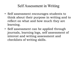 Writing assessment | PPT