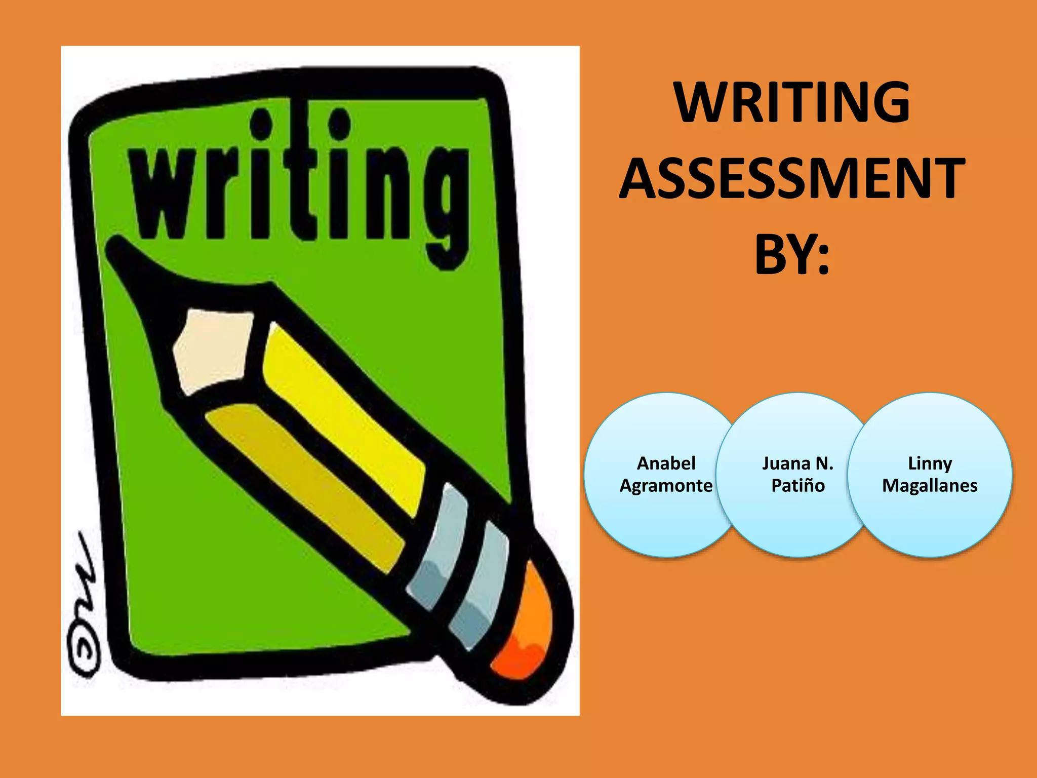 Writing assessment | PPTX