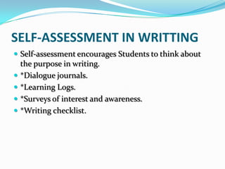 Writing assessment. 8 | PPTX