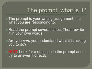 Writing Assessment Follow Up | PPTX