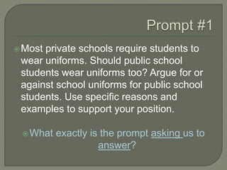 Writing Assessment Follow Up | PPTX