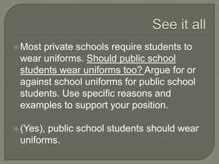 Writing Assessment Follow Up | PPTX