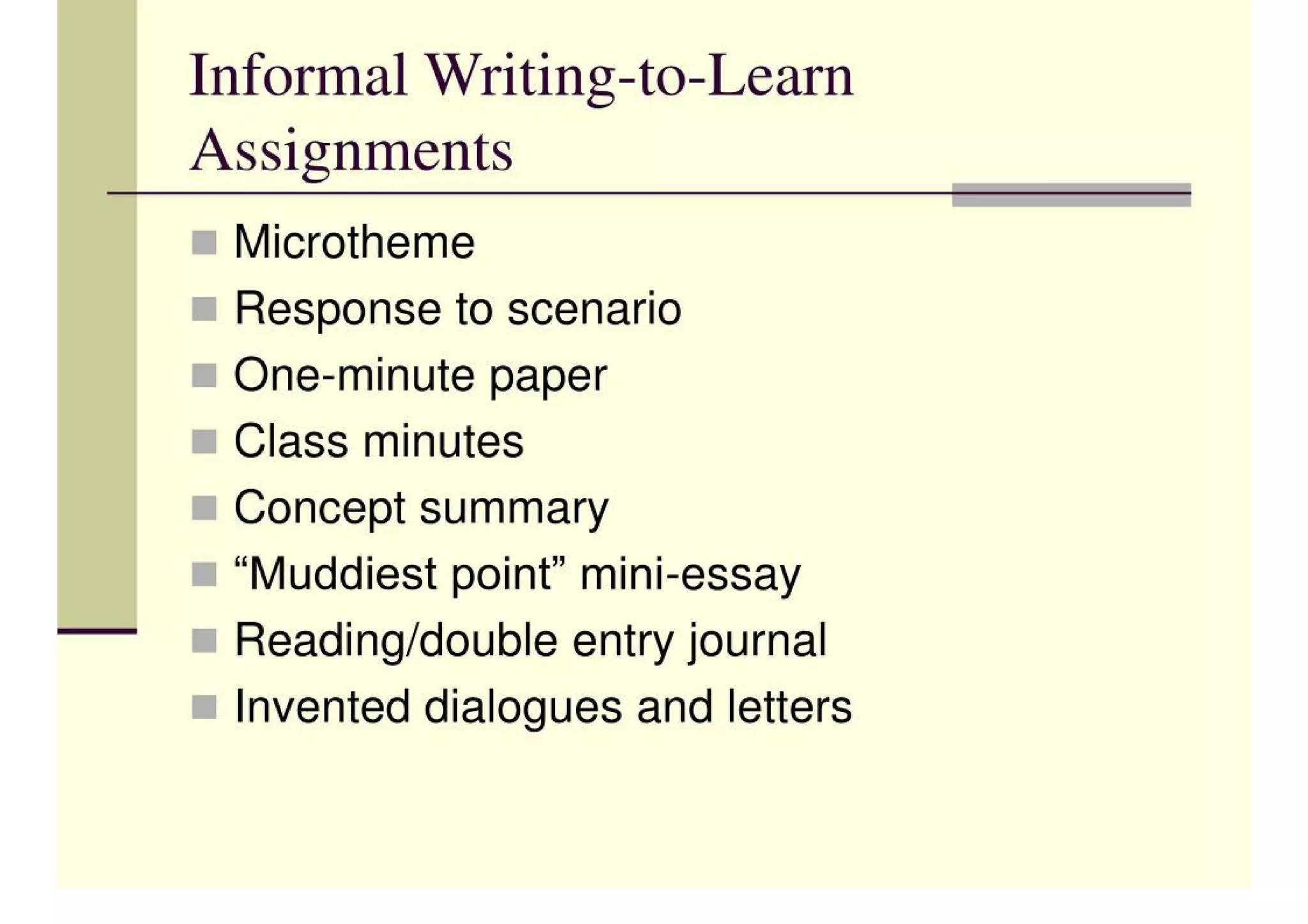 Writing Assignment And Rubric Design | PDF
