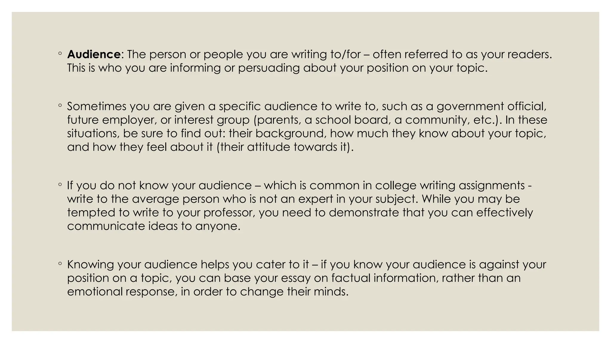 Writing Assignments & Rhetorical Situations.pptx