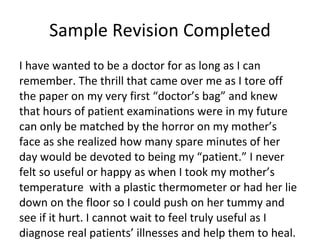 Writing a statement of purpose Module 2 | PPT