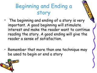 Writing a story | PPT