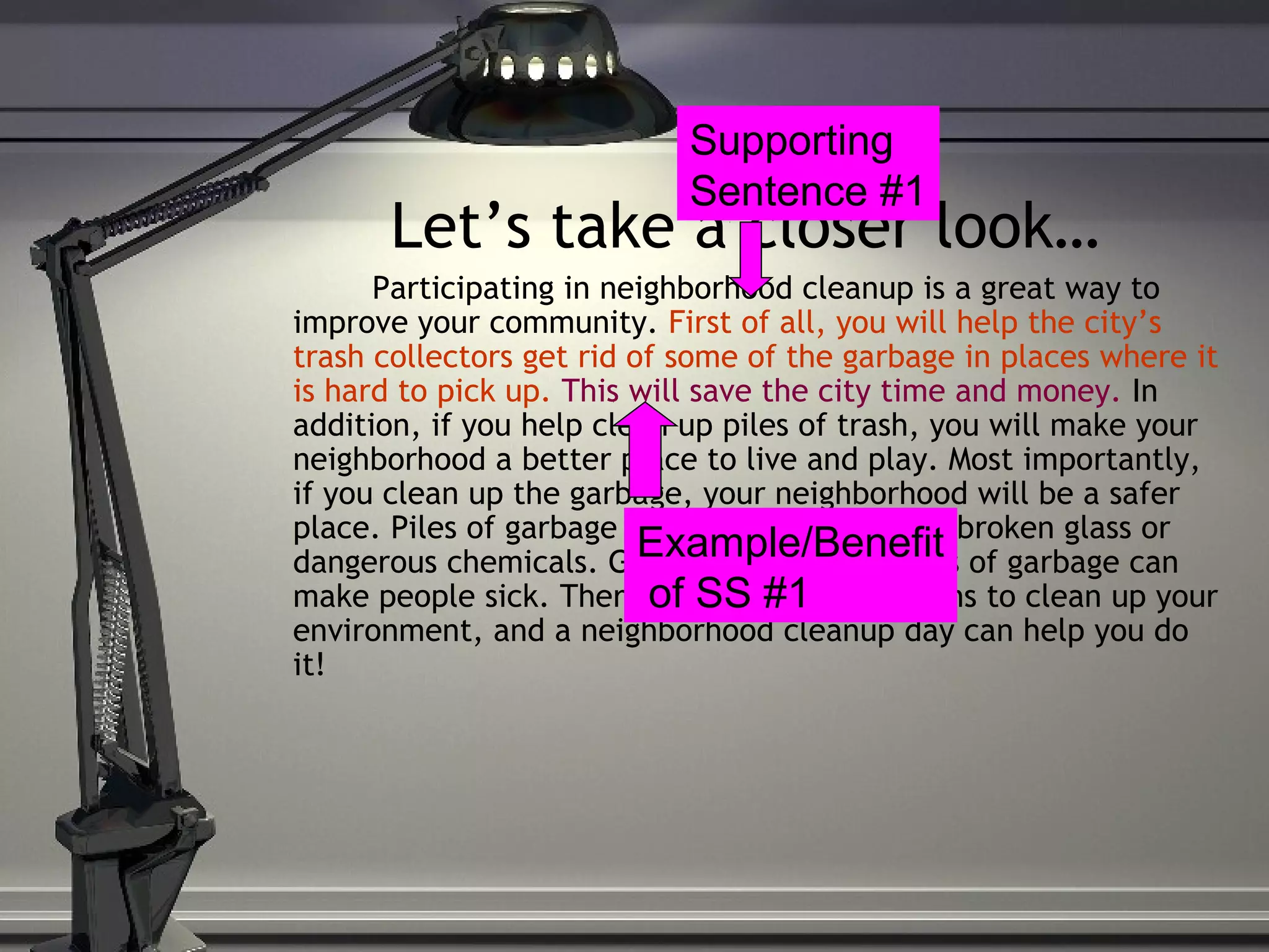 Writing a strong paragraph slideshare | PPT