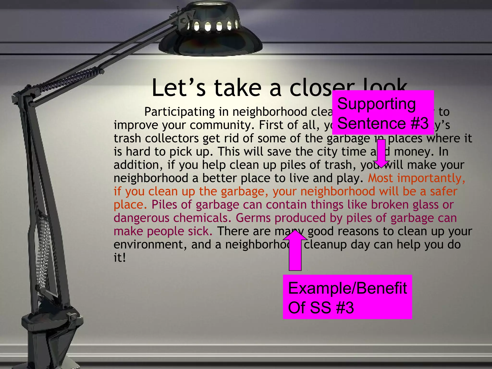 Writing a strong paragraph slideshare | PPT