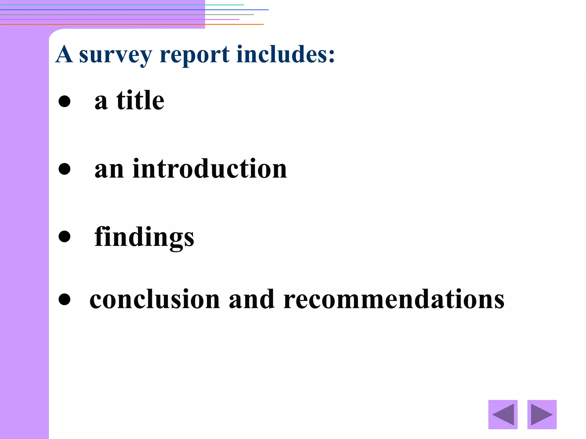 WRITING A SURVEY REPORT.ppt
